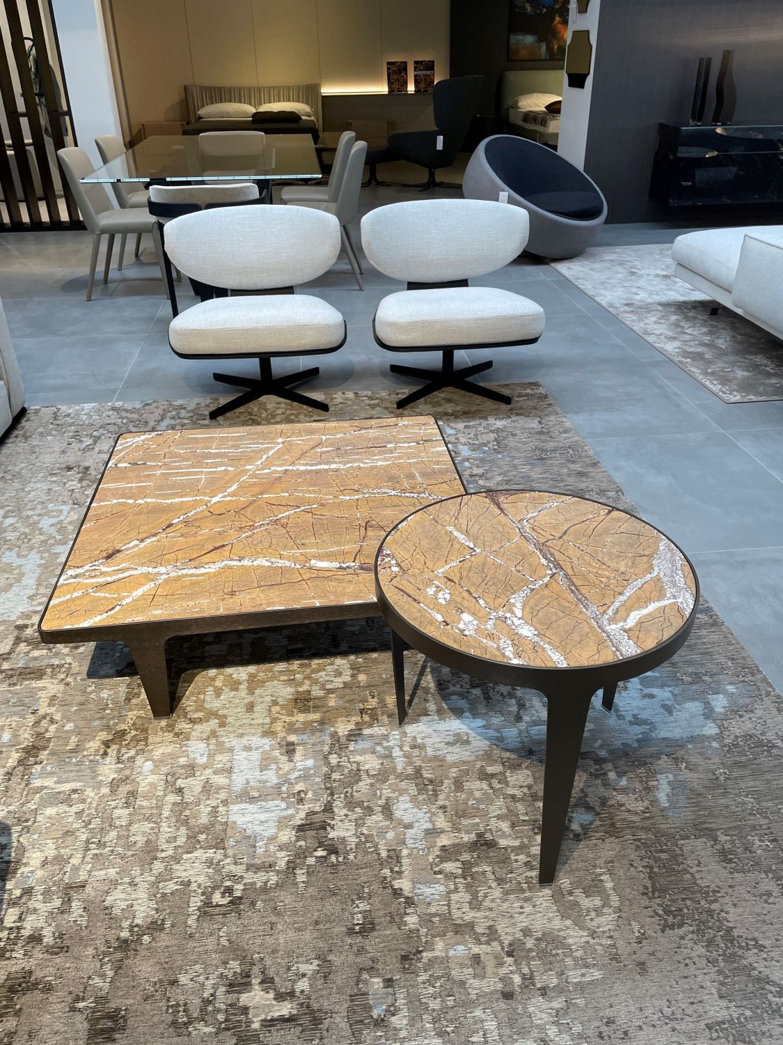 Coffee table Herman Natuzzi Ø 56 - Prompt delivery - Opportunity